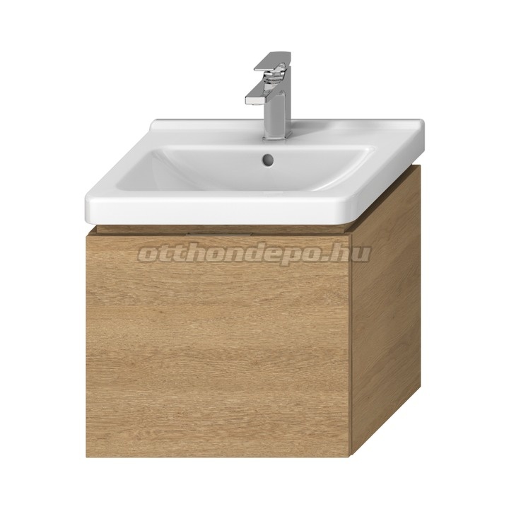 Fürdőszobabútor, Jika, Cubito Pure alsószekrény, tölgy, 55 cm-es ...