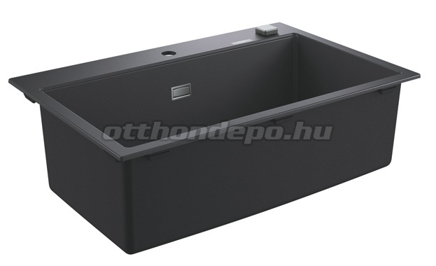 Grohe, K700 gránit mosogató, 1 medencés, gránit fekete, 78*51 cm ...