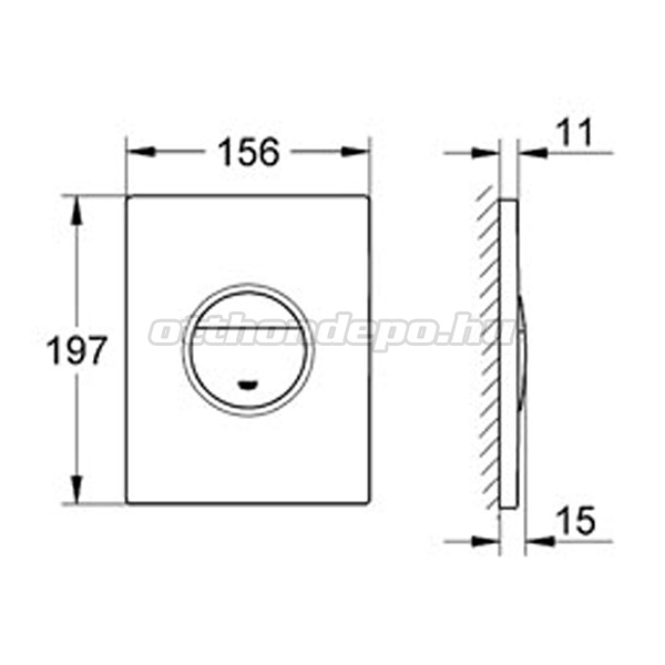 Grohe, Nova Cosmopolitan WC-nyomólap, króm, 2-mennyiséges, 38765000 ...