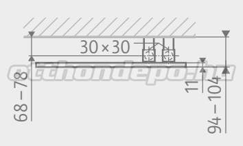 HSK, YENGA, design radiátor, 500x1200 mm, grafit fekete, U8750120.173 ...